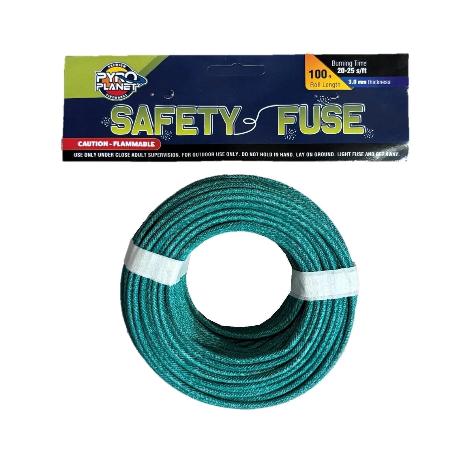 SAFETY FUSE 3MM (20-25 SEC PER FT) - 100 FT – Mortar Rack