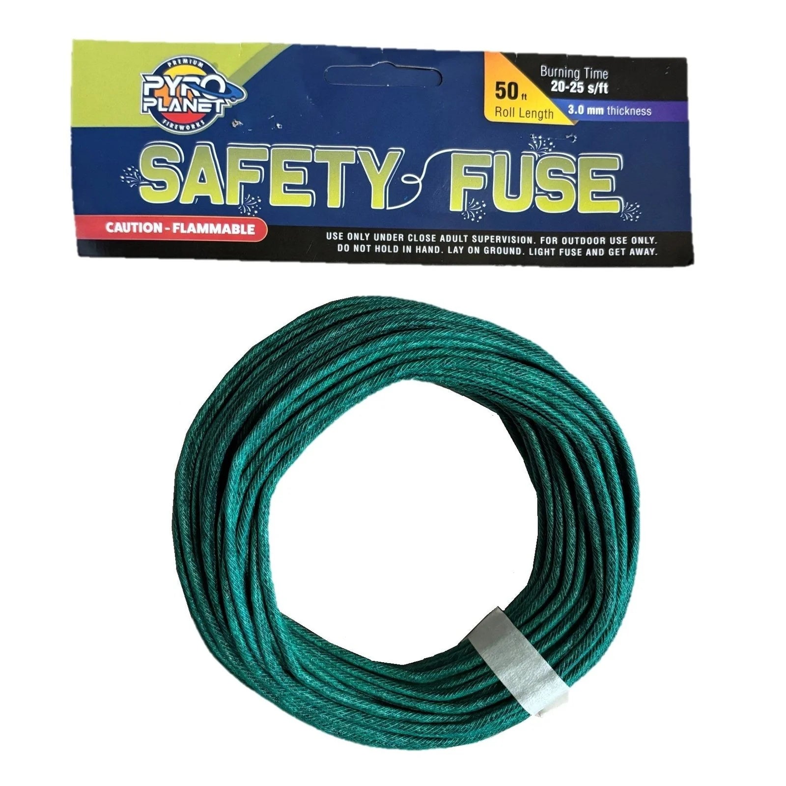 SAFETY FUSE 3MM (20-25 SEC PER FT) - 50 FT – Mortar Rack