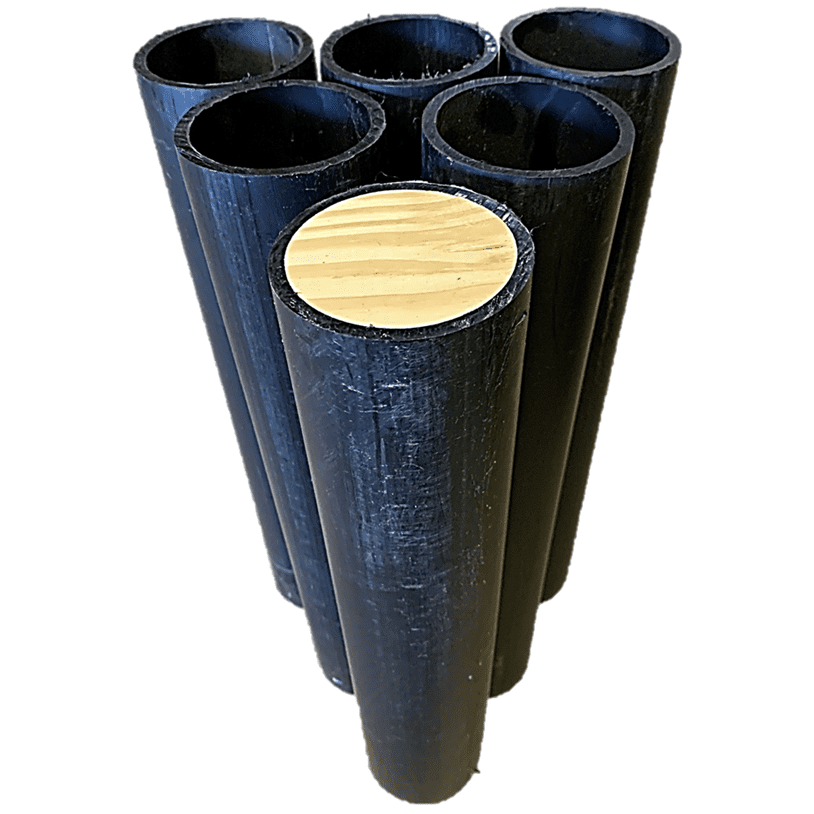 6" HDPE DR21 Mortar Tube – Mortar Rack