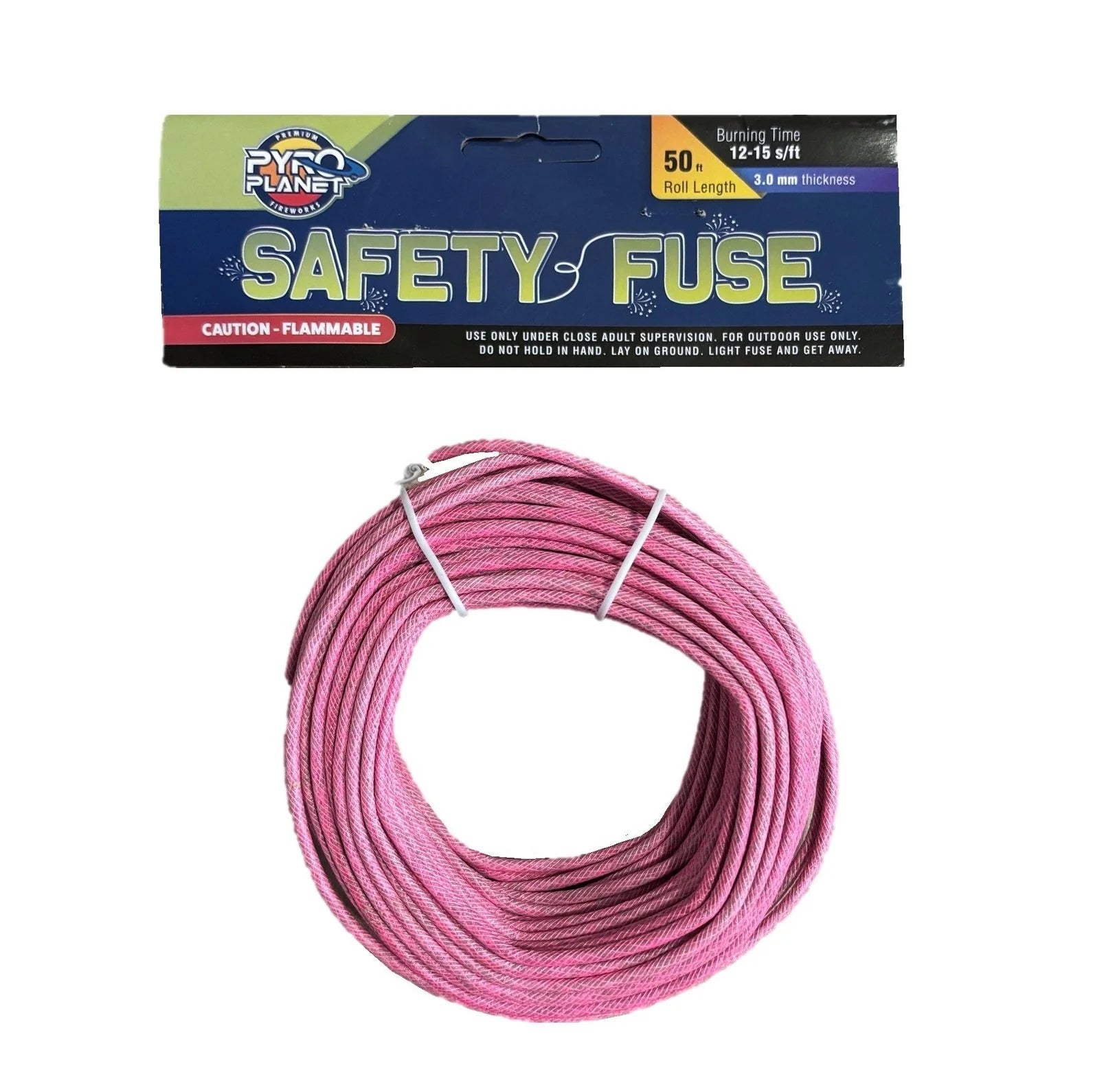 SAFETY FUSE 3MM (12-15 SEC PER FT) - 50 FT – Mortar Rack