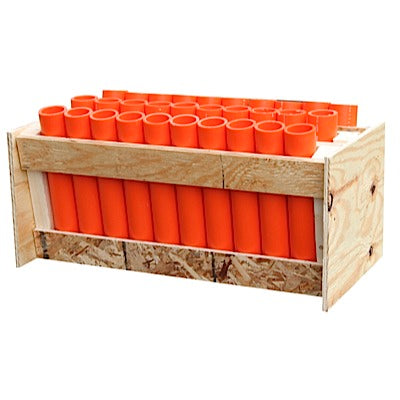 30 Shot Rack - Fan - with 12" DR-11 mortars – Mortar Rack