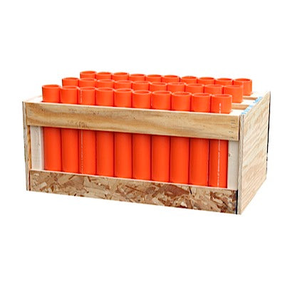 30 Shot Rack - Straight - with 12" DR-11 mortars – Mortar Rack